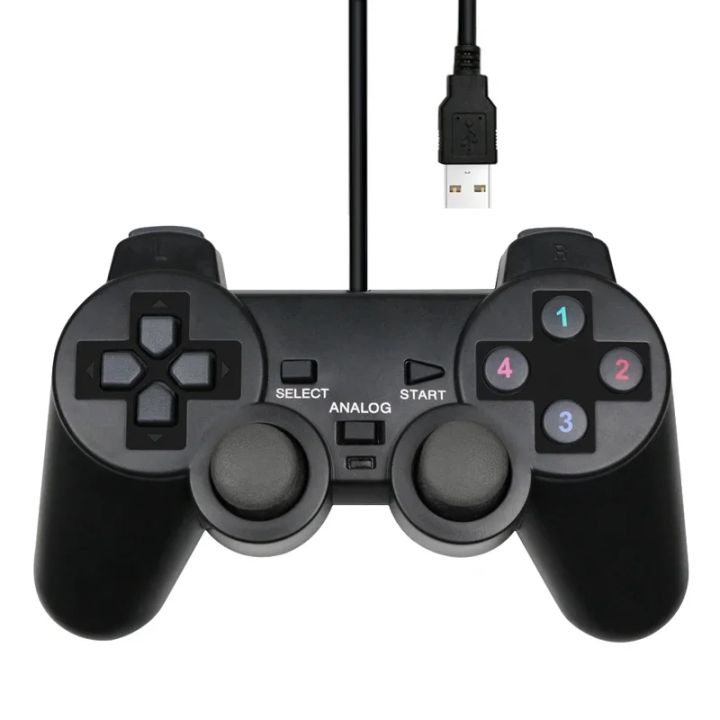 New Wired USB PC Controller Game Joystic Gamepad Vibration Joystick For ...