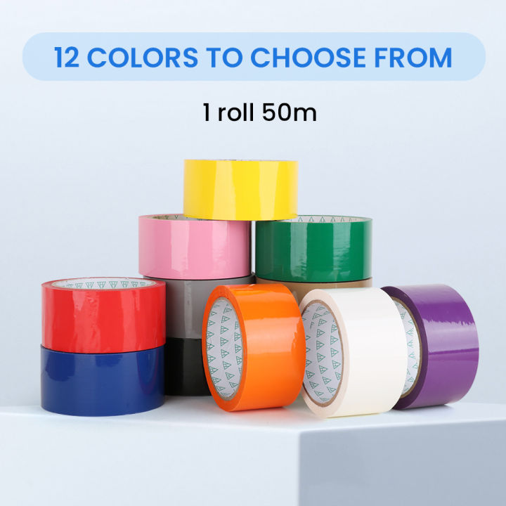 50M×48mm,48U,1 piece of colored BOPP adhesive tape for packaging, dust ...