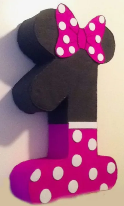 mini mouse theme number cutout available in 0 to 9 numbers | Daraz.pk