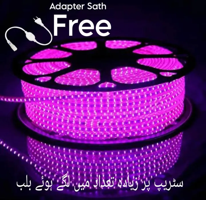 Pink LED Rope Ceiling Strip Room Decoration Light Flexible SMD Water ...