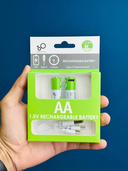 SmarToools RB20 AA 1.5V 2600mWh Rechargeable Battery ( 2 Pcs Set ...