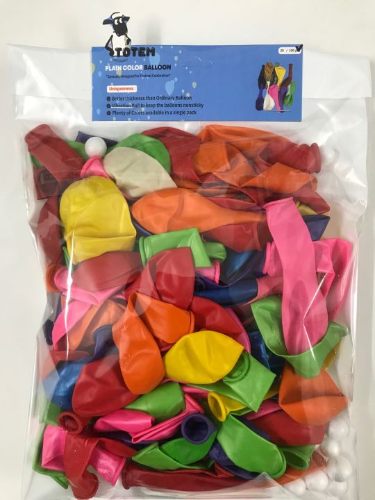 TOTEM Metal Balloons-100Pcs. - Birthday Decoration | Daraz.com.bd