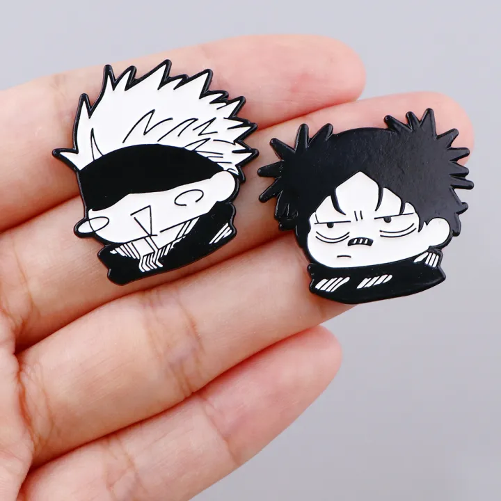 Anime Jujutsu Kaisen Gojo Satoru Itadori Yuji Ryoumen Sukuna Lapel Pins ...