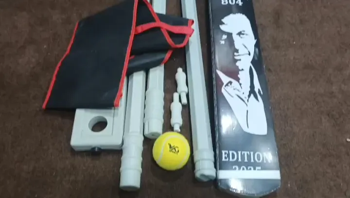 Cricket Tape Ball Bat khan Edition kit (Bat+Cover+Wickets+Ball) | Daraz.pk
