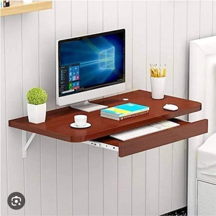Computer table reading table slim fit table wall mount table ...