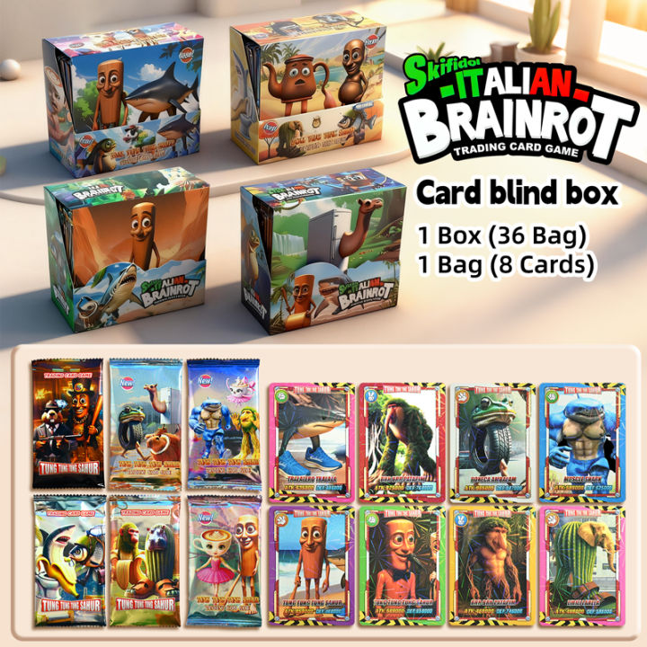 Italian Brainrot Trading Cards Collection Cards tung Sahur Tralalero ...