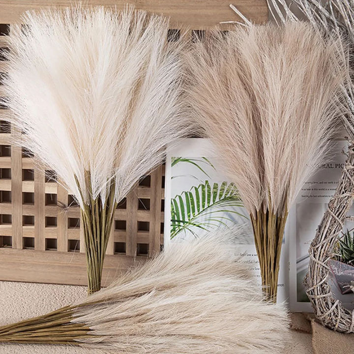 10pcs Artificial Reed Ins Wind Bouquet Imitation Flowers Bohemian Home ...