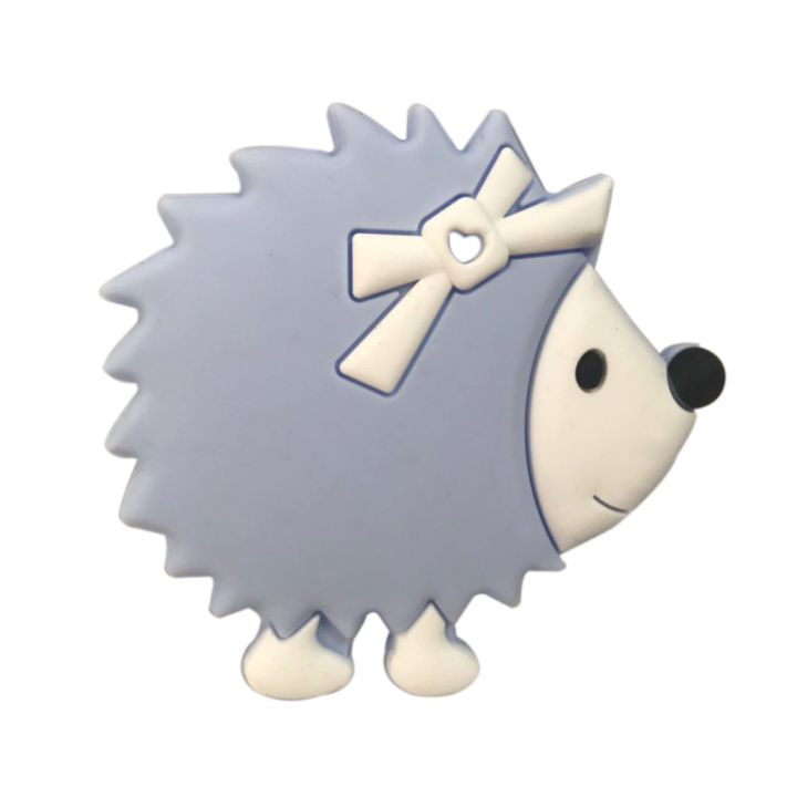 1pc Lovely Silicone Hedgehog Teether DIY Baby Animal Rattle Chewing ...