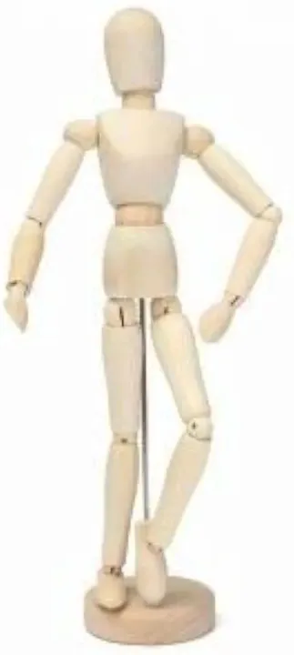 Wooden Human Art Drawing Flexible Joints Mannequin 15cm, 20cm, 30cm ...