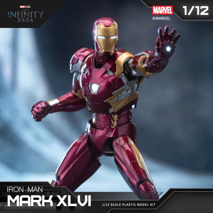In Stock Fondjoy Iron Man Mk46 Assembled Model Action Figure 1/12 Iron ...