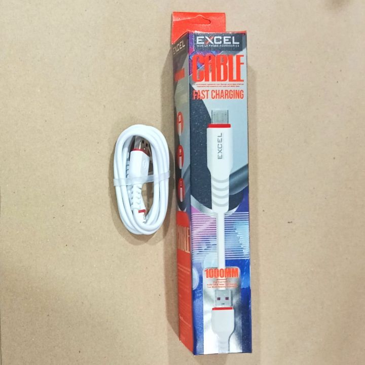 Excel Fast Charging Cable 1000MM | Daraz.com.bd