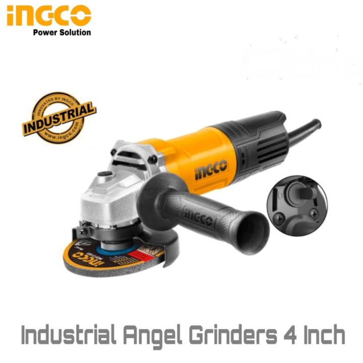 INGCO Anger Grinders 750 Watts | AG750282 Ingco 4 inch Industrial Angel ...