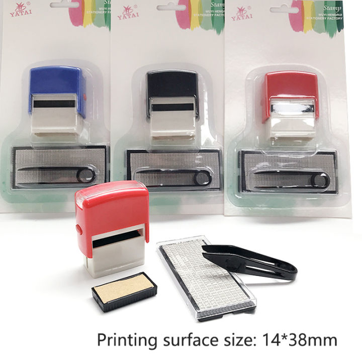 DIY Rubber Stamp Kit Custom Personalized Self Inking Business Address ...