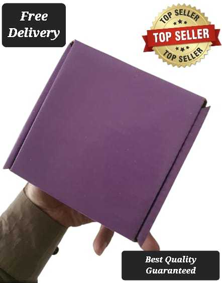 Imported Corrugated Boxes 4X4X2 Inches - 10 Boxes Bundle - Lilac Purple ...