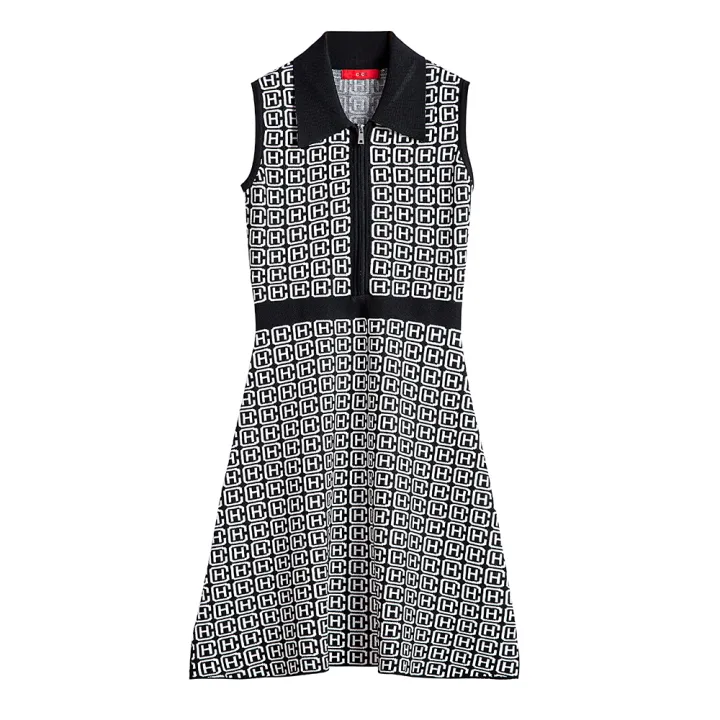 CHCH Fashion Retro New Women's Dress Knitted Commuter Office Business ...