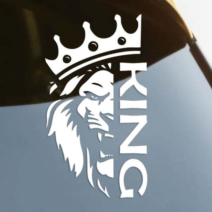 Lion with a Crown King Die-Cut Vinyl Decal Car Sticker Waterproof Auto ...