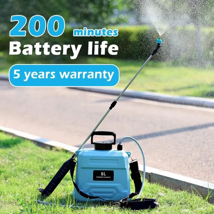 5L Shoulder Pesticide Electric Sprayer Plant Mister Automatic Garden ...