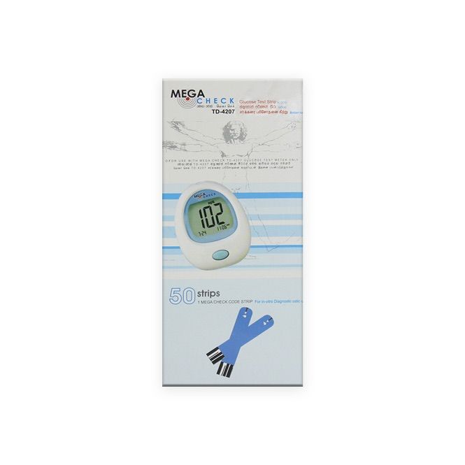 Mega Check Gluco Strips - 4207 25 Strips | Daraz.lk