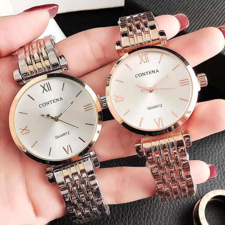 Contena Rose Gold Women'S Watches Stainless Steel Strap Female ...
