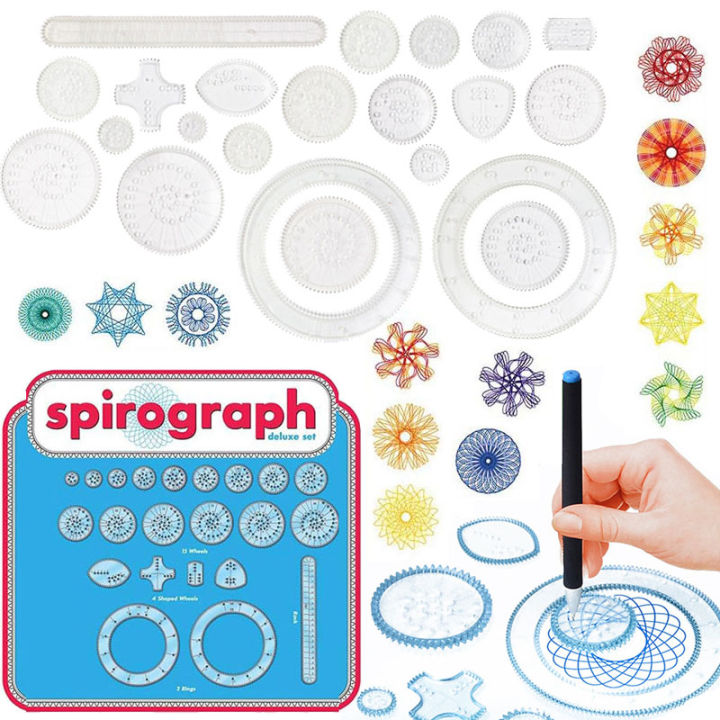 22pcs Spirograph Spiral Art Drawing Kit The Classic Way to Make ...
