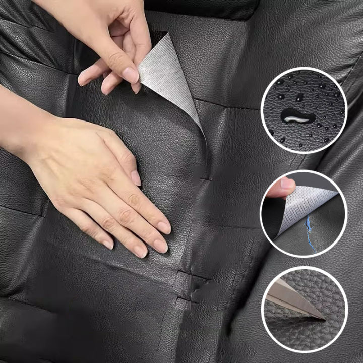 PU Leather Self Adhesive Sofa Leather Repair DIY Bed Soft Patch Sticker ...