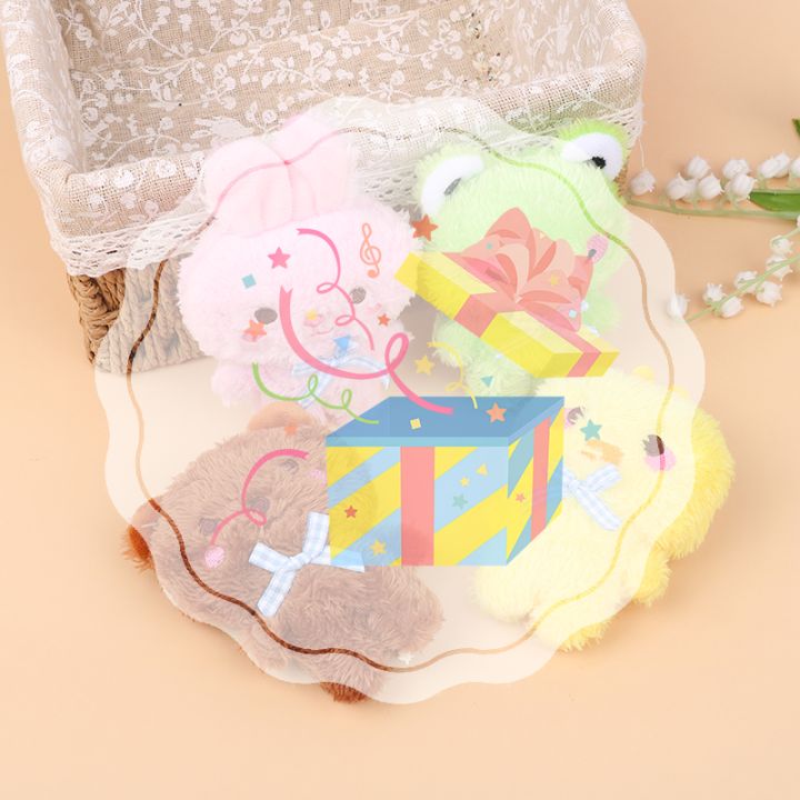 Cartoon Mini 4 Animal Little Bear Rabbit Frog Chicken Stuffed Plush Toy ...