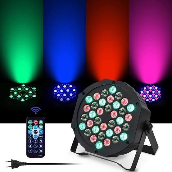 RGB 36 LED Par Stage Light with remote and with sound activation ...