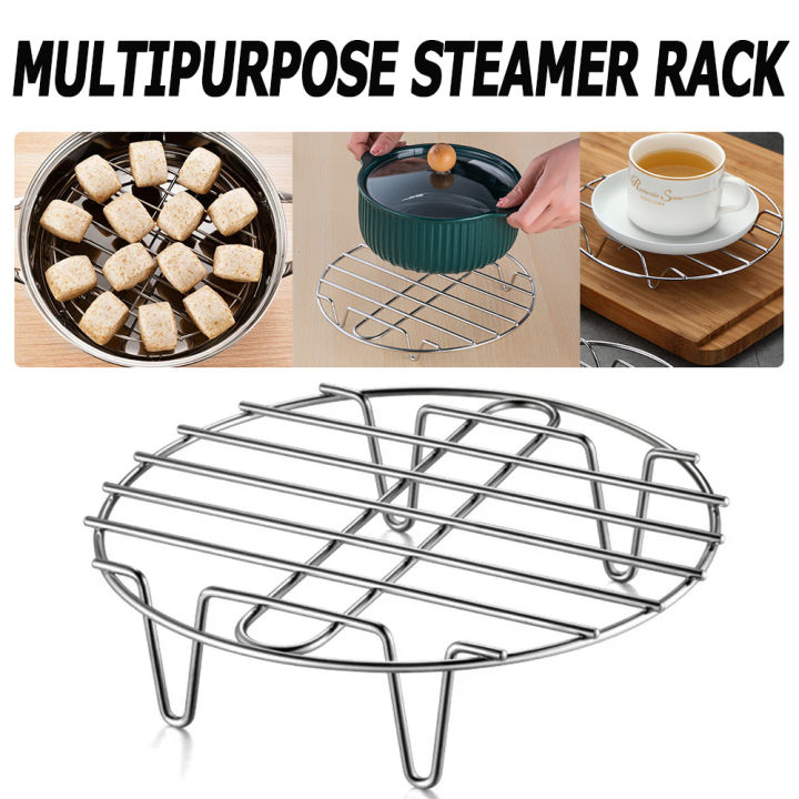 Round Roasting Rack Air Fryer Accessory Stainless Steel Cooking Rack ...