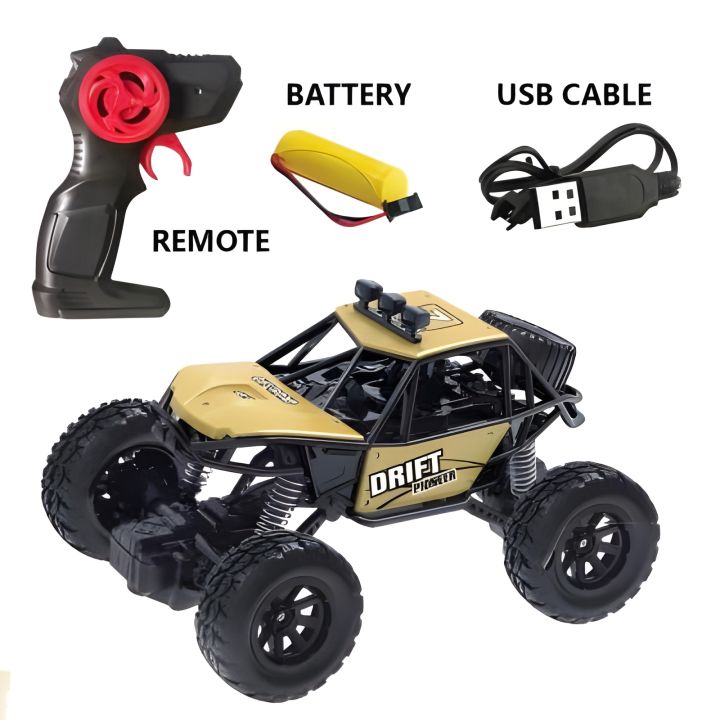 1:18 Rechargeable Remote Control Rock Crawler Two Wheel Drive RC Remote ...