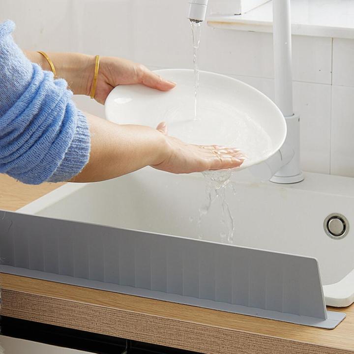 Kitchen Silicone Water Blocking Board Sink Countertop Water Barrier ...