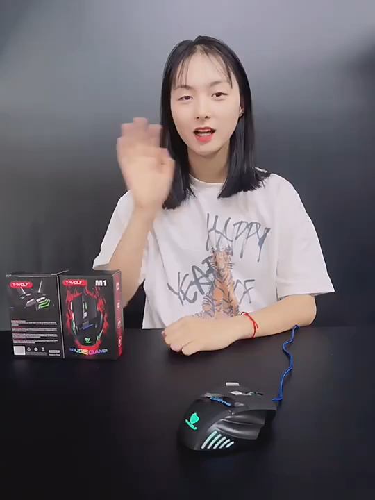 T-Wolf V1 RGB Breathing Light Gaming Mouse 1200DPI Optical for Office ...