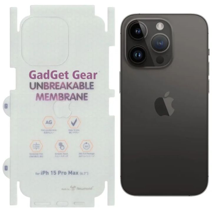 iPhone 7/8 plus to 15 pro max Unbreakable Membrane Sheet Apple Logo cut ...