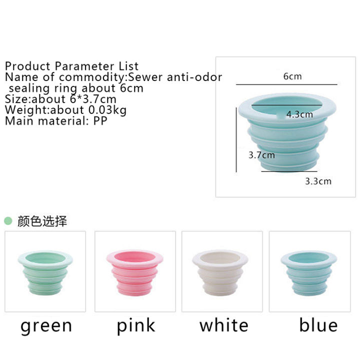 PP Insect Proof Anti-odor Sealing Cover Sewer Pipe Seal Ring Washing ...