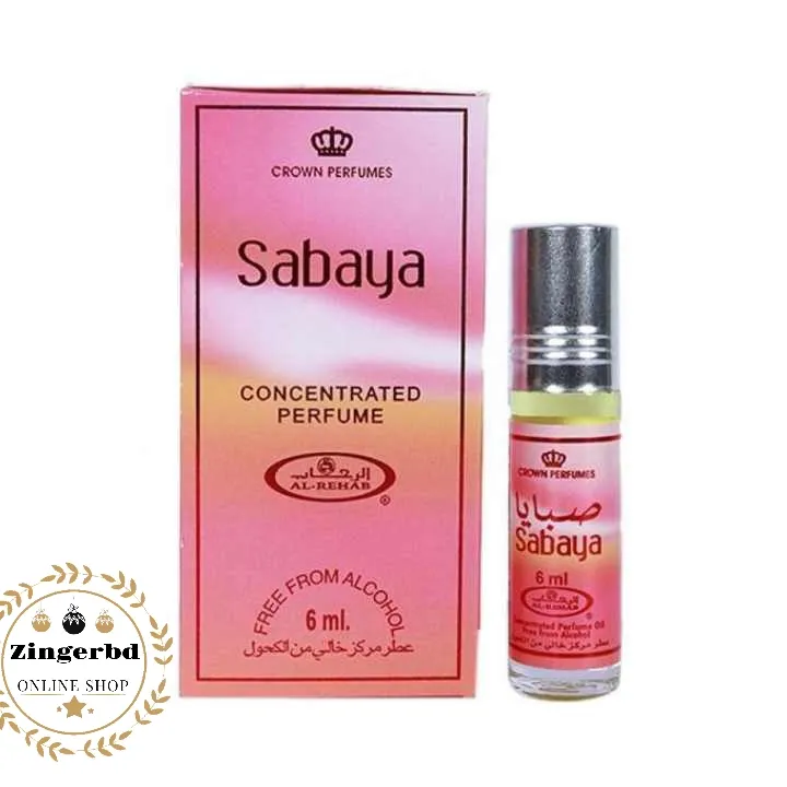 Sabaya by Al Rehab Attar for Men and Women Non Alcoholic Perfume Long Lasting Floral Ator - 6ml ...