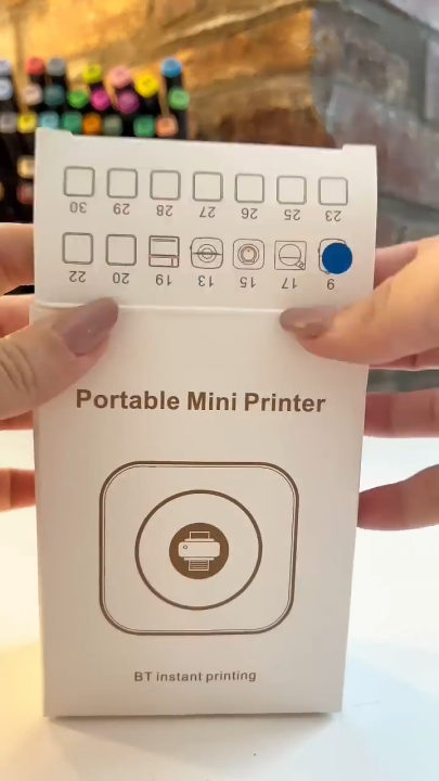 Mini Printer Machine - Wireless Portable Thermal Pocket Mobile Printer ...