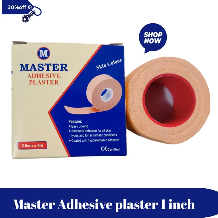 Master 1 inch Adhesive plaster for use First Aid ,Cannula | Daraz.pk