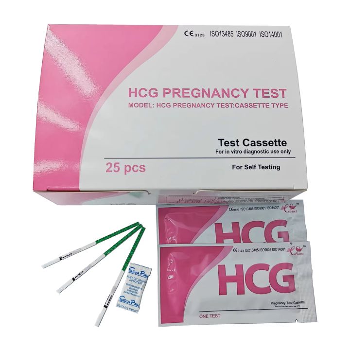 25 Pregnancy Test Strips - hCG Midstream Tests, Powered by Premom ...