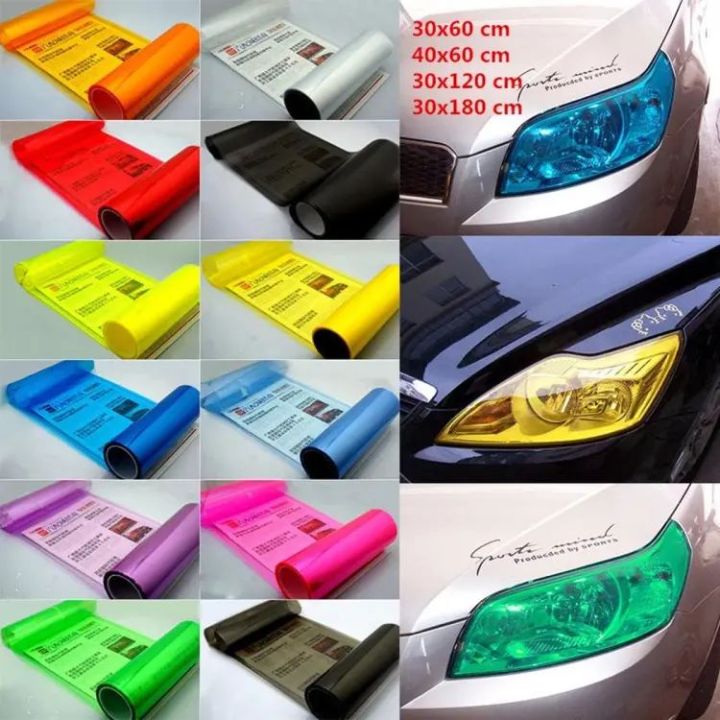 30x150cm Headlight Protective Film , Backlight Tint Fog Lamp Vinyl Film ...