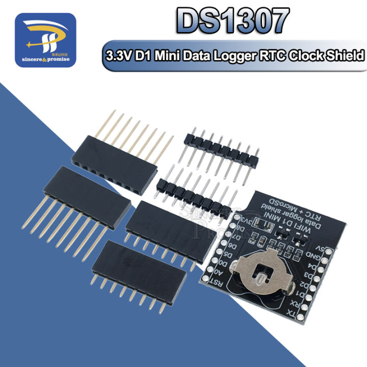 Micro SD D1 Mini Data Logger Shield + RTC DS1307 Clock For Arduino ...
