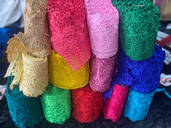 Colorful Lace Border Rolls – Perfect for Crafting & Tailoring | Daraz.lk