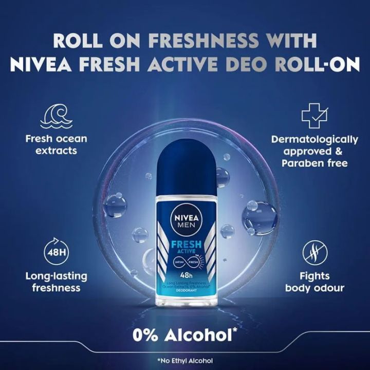 Men Fresh Active Deodorant Roll On-50ml | | Daraz.com.bd