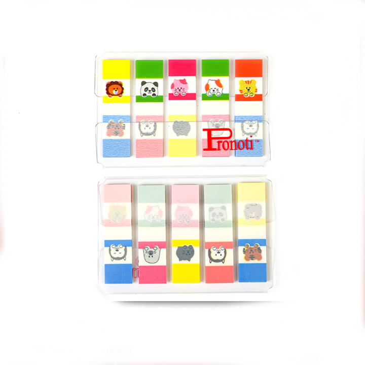 Cute Animal Pattern Sticky Note Lovely Writable Easy Bookmarks Classify ...