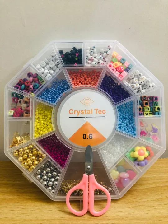 DIY Beads Multi Box with thread tag & Scissor | Daraz.pk