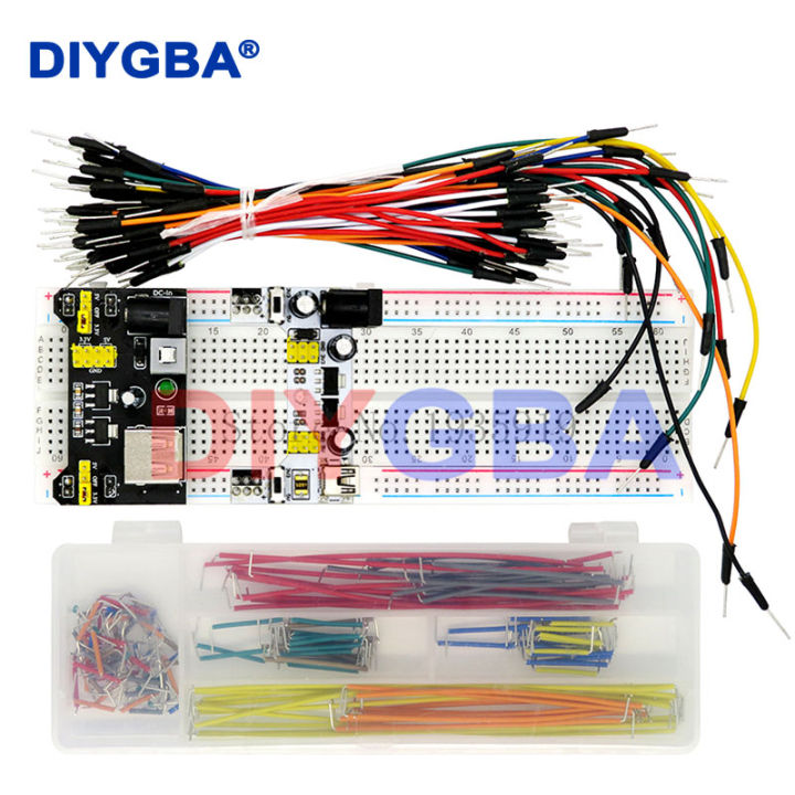 3.3V/5V MB102 Breadboard power module+MB-102 830 points Prototype Bread ...