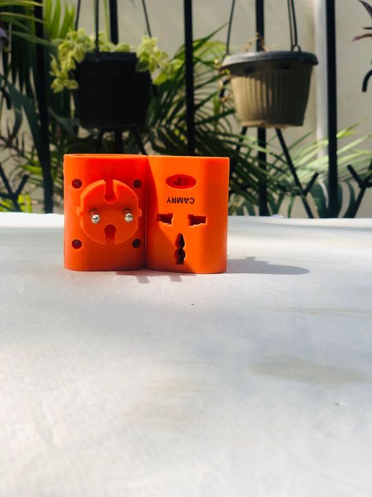 Multi plug / Multi adapter 2 pin with extra sockets | Daraz.pk