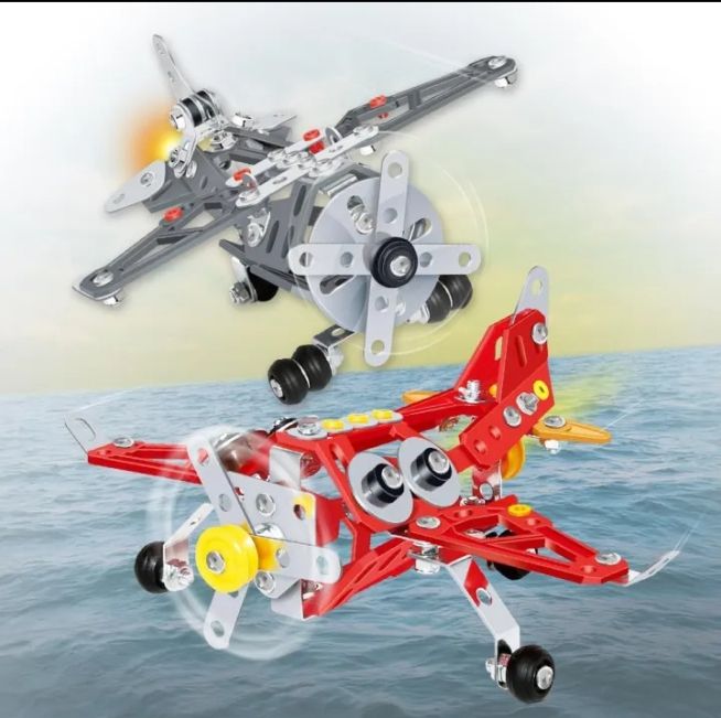 DIY Model Airplane Fighter Metal Building Toy - Airplane Kits Model Set ...