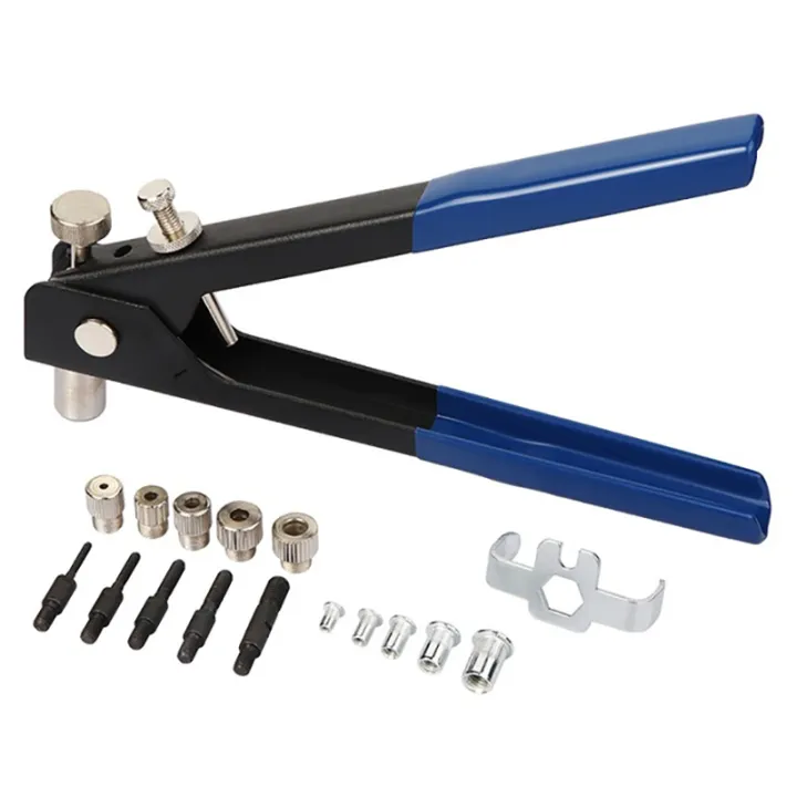 Threaded Rivet Nut Kit Mixed Aluminum Alloy Rivet Nut Gun Set M3 M4 M5 ...