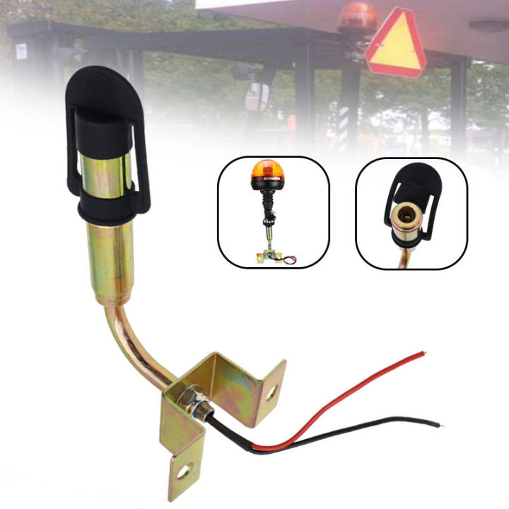 Rotating Flashing Beacon Mount Warning Light Bracket Flexible Stem DIN ...