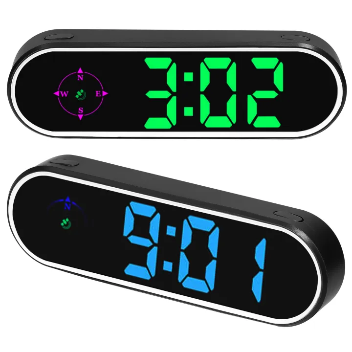 Car Headup Display GPS Digital Speedometer Colorful LED Display Clock ...