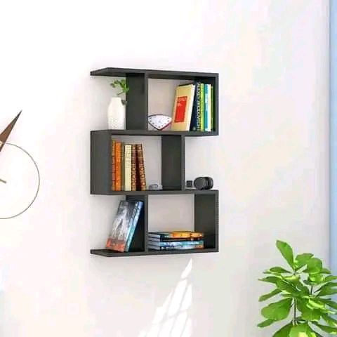 Book shelves are made of high quality partex boards in black color to ...